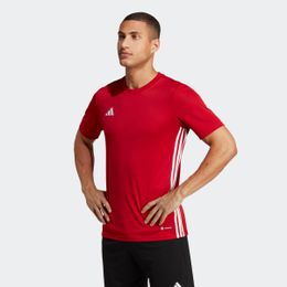 Fußballtrikot adidas Performance "TABELA 23 JSY", Herren, Gr. XXL, rot (team power rot 2, weiß), Obermaterial: 100% Polyester, clean, Rundhals, Trikots