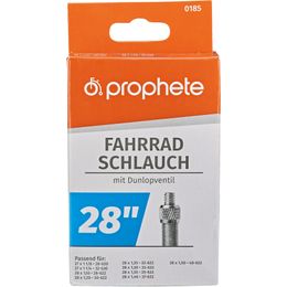 Fahrradschlauch Prophete "für Reifengröße 27/28"", schwarz, Fahrradschläuche, 48mm, Dunlopventil (DV), 28 Zoll (71,12cm)