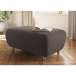 Polsterhocker Home Affaire "Boston", braun, B:107cm H:47cm T:74cm, Struktur (100% Polyester);Luxus-Microfaser Florence (100% Polyester);Chenille (100% Polyester);NaturLEDER (reines Rindsleder), Hocker, Polsterhocker, in 4 Bezugsqualit&auml;ten, auch in NaturLEDER