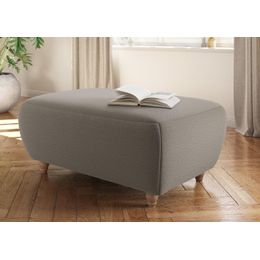 Polsterhocker Home Affaire "Boston", braun (macciato), B:107cm H:47cm T:74cm, Struktur (100% Polyester);Luxus-Microfaser Florence (100% Polyester);Chenille (100% Polyester);NaturLEDER (reines Rindsleder), Hocker, Polsterhocker, in 4 Bezugsqualit&auml;ten, auch in NaturLEDER