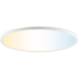 Hanseatic LED Panel "DLP220A", weiß, 1, Ø 42cm H: 2,9cm, 1 Stk., Leuchten, Deckenlampe,Deckenleuchte, 2700-6500 K, dimmbar,CCT über Wandschalter