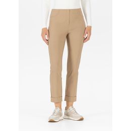 3/4-Hose Stehmann "Igor", Damen, Gr. 42, N-Gr, camel, Web, Obermaterial: 72% Viskose, 25% Polyamid, 3% Elasthan, figurbetont 3/4-Länge, Hosen, in Größen 32 bis 52, aus Viskose mit Stretch