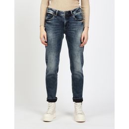 5-Pocket-Jeans Gang "94ADELA", Damen, Gr. 26, N-Gr, blau, schwarz vint, Denim/Jeans, Obermaterial: 97% Baumwolle, 2% Elastomultiester, 1% Elasthan, normal, Jeans, im Relaxed Fit