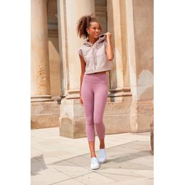 Lascana Damen Caprileggings, mauve, Größe 36/38