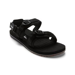 Sandale Quiksilver "Monkey Caged", Gr. 10 (43), schwarz (schwarz 1), Obermaterial: Textil, Außensohle: Gummi, Schuhe