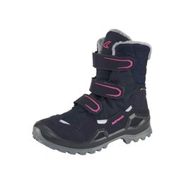 Winterstiefel Lowa "MILO EVO GORE-TEX HI JR", Damen, Gr. 33, bunt (navy, beere), Synthetik, Textil, Schuhe, Winterschuhe, Winterboots, Snowboots, wasserdicht, gefüttert