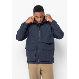 Jack Wolfskin Herren Outdoorjacke "LIGHTSOME WANDER JKT M"night, blau, Gr. L, OBERSTOFF 100% POLYAMID FUTTER 100% POLYESTER, Jacken