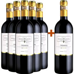 Bonomonte 5+1 Paket Riserva Chianti Cuv&eacute;e 2022 Trocken - Toskana &ndash; Probierpaket DOCG