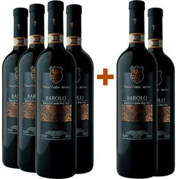 Anna Maria Abbona 4+2 Paket Bricco San Pietro Barolo Nebbiolo 2017 Trocken - Piemont &ndash; Probierpaket DOCG