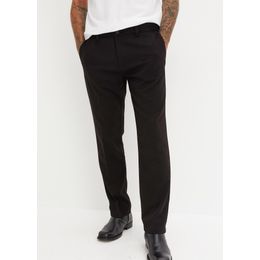 bonprix elegante Hose mit B&uuml;gelfalte Regular Fit, schwarz
