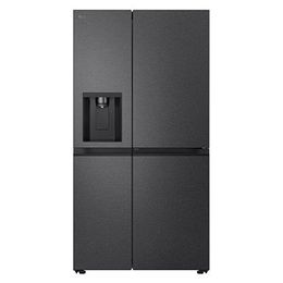 LG SidebySide mit Eis, Crushed Ice und Wasserspender 638 Liter Kapazit&auml;t Festwasseranschluss Metallic Black GSJC40EPPE GSJC40EPPE