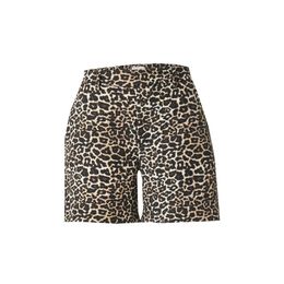 Object Shorts 'OBJALBA LISA' Damen Gr&ouml;&szlig;e 38 beige / schwarz