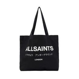 AllSaints Shopper 'UNDERGROUND' Damen Größe One Size schwarz / offwhite