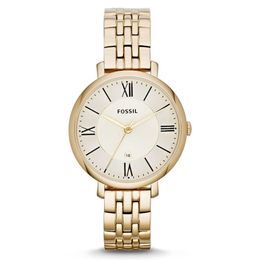 Fossil Analog Watch 'JACQUELINE' female Gold size One Size