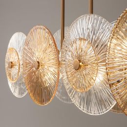 Maytoni Aster Pendelleuchte 8-flammig linear, E14, MOD007PL-08G1,