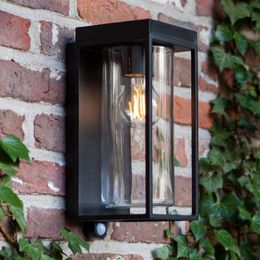 Lutec FLAIR Solar Wandleuchte, E27, mit Bewegungsmelder, 6988804012,