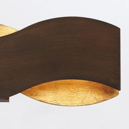 Elstead Lighting Vaughan Wandleuchte, LED, QN-VAUGHAN-1W-BRZ-GD,