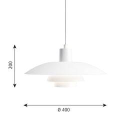 Louis Poulsen PH 4/3 Pendelleuchte, E27, 5741087549,