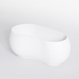 Steinberg 490 freistehende Badewanne, oval, 490 8200 W,