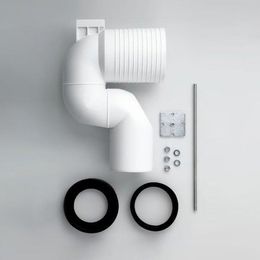 Laufen Universal Anschlussbogen 220 - 350 mm, f&uuml;r Stand-WC, H8990250000001,