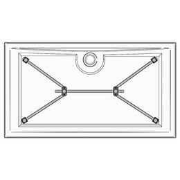 Ideal Standard Brausewannen-Montagesatz Gr&ouml;&szlig;e 2, K936067,