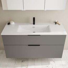 Burgbad Eqio Schrank mit Slim Keramik-Waschtisch, 2 Ausz&uuml;ge, SHBT122F6584C0001G0200,