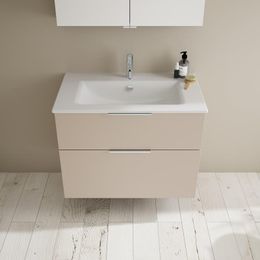 Burgbad Eqio Schrank mit Slim Keramik-Waschtisch, 2 Ausz&uuml;ge, SHBT082F6583C0001G0146,