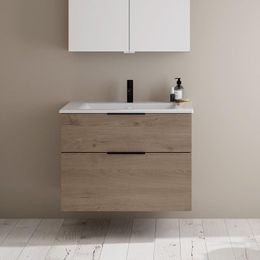 Burgbad Eqio Schrank mit Slim Keramik-Waschtisch, 2 Ausz&uuml;ge, SHBT082F6423C0001G0200,