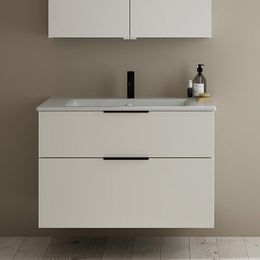 Burgbad Eqio Schrank mit Slim Keramik-Waschtisch, 2 Ausz&uuml;ge, SHBT092F2009C0001G0200,