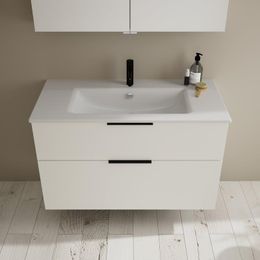 Burgbad Eqio Schrank mit Slim Keramik-Waschtisch, 2 Ausz&uuml;ge, SHBT102F6582C0001G0200,