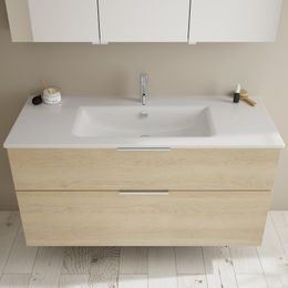 Burgbad Eqio Schrank mit Slim Keramik-Waschtisch, 2 Ausz&uuml;ge, SHBT122F3180C0001G0146,