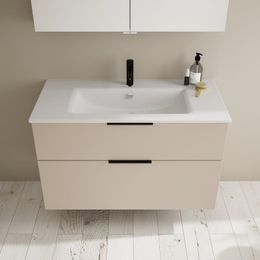Burgbad Eqio Schrank mit Slim Keramik-Waschtisch, 2 Ausz&uuml;ge, SHBT102F6583C0001G0200,