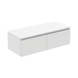 Ideal Standard Finesse Schrank mit Konsolenplatte B: 120,2 H: 37,8 T: 50,5 cm, 2 Ausz&uuml;ge, E3436Y1,