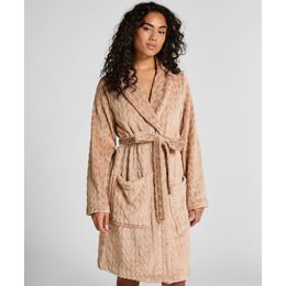 Hunkem&ouml;ller Hunkem&ouml;ller Short Bathrobe female Beige size M/L