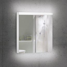 Schneider LOW plus Spiegelschrank, 2 T&uuml;ren, 172.080.01.02, LOP 80/2/LED