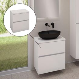 evineo ineo5 evo Unterschrank mit Konsolenplatte B: 60 cm, mit 2 Ausz&uuml;gen, BE0956WH+BE0962WH,