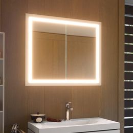 Duravit L-Cube Spiegelschrank, 2 T&uuml;ren, LC7651018181000,