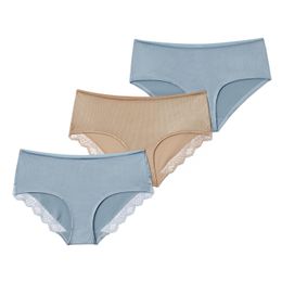 Tchibo - 3 Pantys - Damen - Gr. M - hellblau
