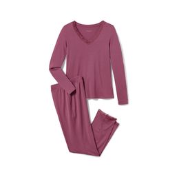 Tchibo - Pyjama - Damen - Gr. S - dunkelrosa