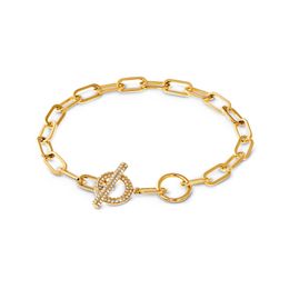 Tchibo - Armband Toggle mit Kristallbesatz - wei&szlig;