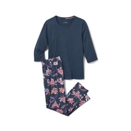Tchibo - Pyjama - Damen - Gr. S - blau