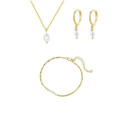 Hey Happiness Schmuckset 'Luna' Damen Gr&ouml;&szlig;e One Size gold