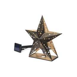 Tchibo - Solar-Leuchte &raquo;Metallstern&laquo; - 40x14x40cm - schwarz - Metall / Kunststoff