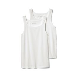 Tchibo - 2 Jersey-Unterhemden - Herren - Gr. M/5 - weiß