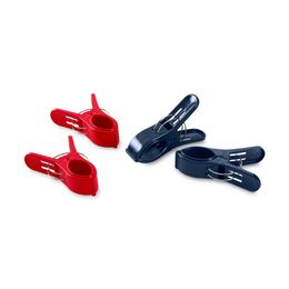Tchibo - 4 Handtuchclips - dunkelblau