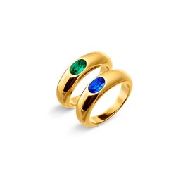 Tchibo - Bandring Set Classic - Damen - Gr. 19 - blau