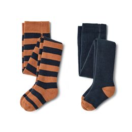 Tchibo - 2 Paar Thermo-Strumpfhosen - Kinder - Gr. 122/128 - blau