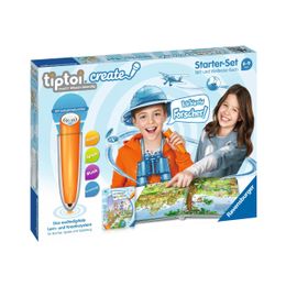 Ravensburger tiptoi Create Starter-Set: Stift und Weltreise-Buch - mehrfarbig