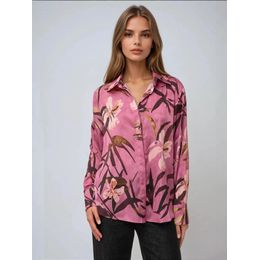 Hiccup Bluse Damen Gr&ouml;&szlig;e S braun / khaki / orchidee / ros&eacute;