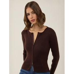 Hiccup Strickjacke Damen Gr&ouml;&szlig;e L braun
